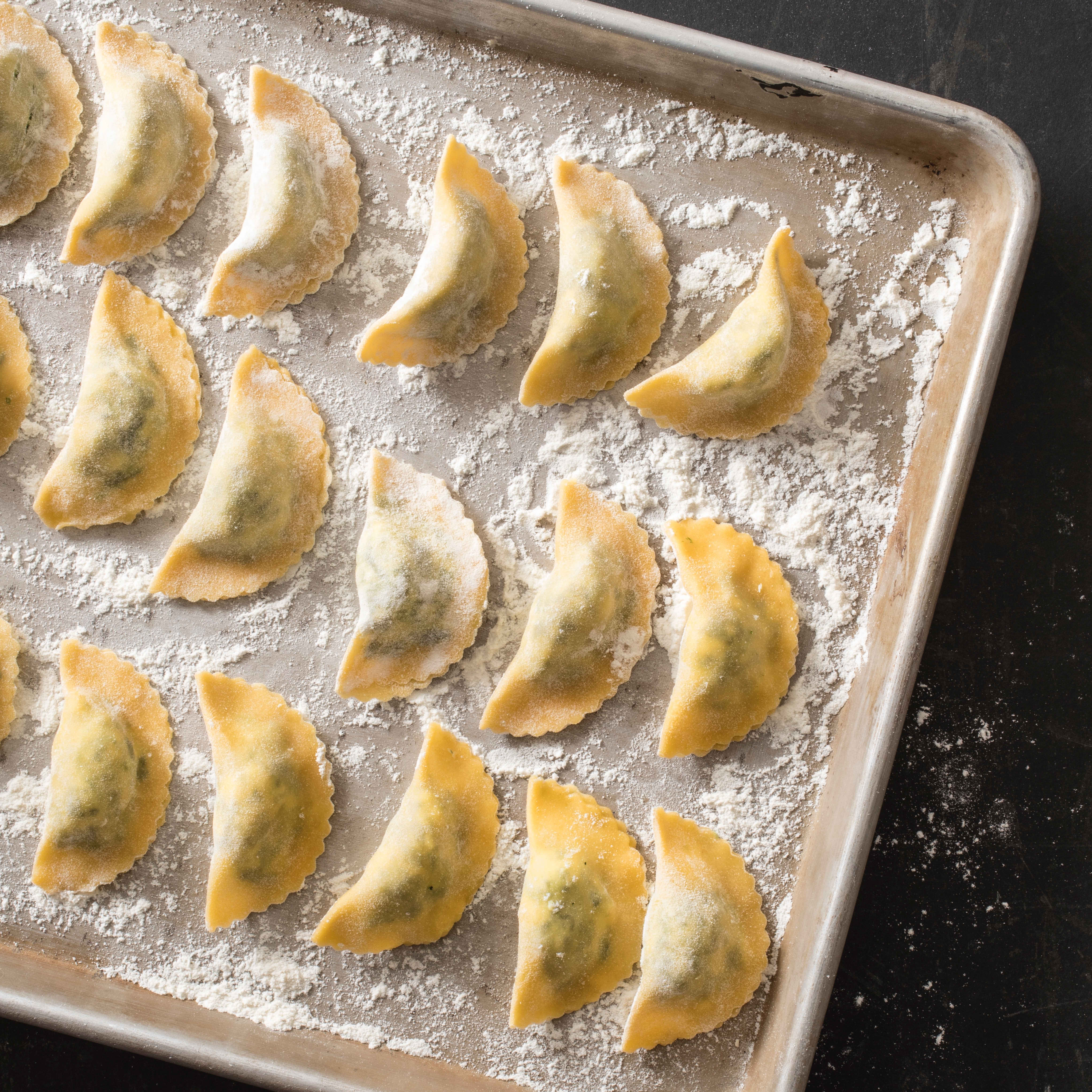 Half Moon Stuffed Pasta with Spinach and Ricotta | America's Test Kitchen