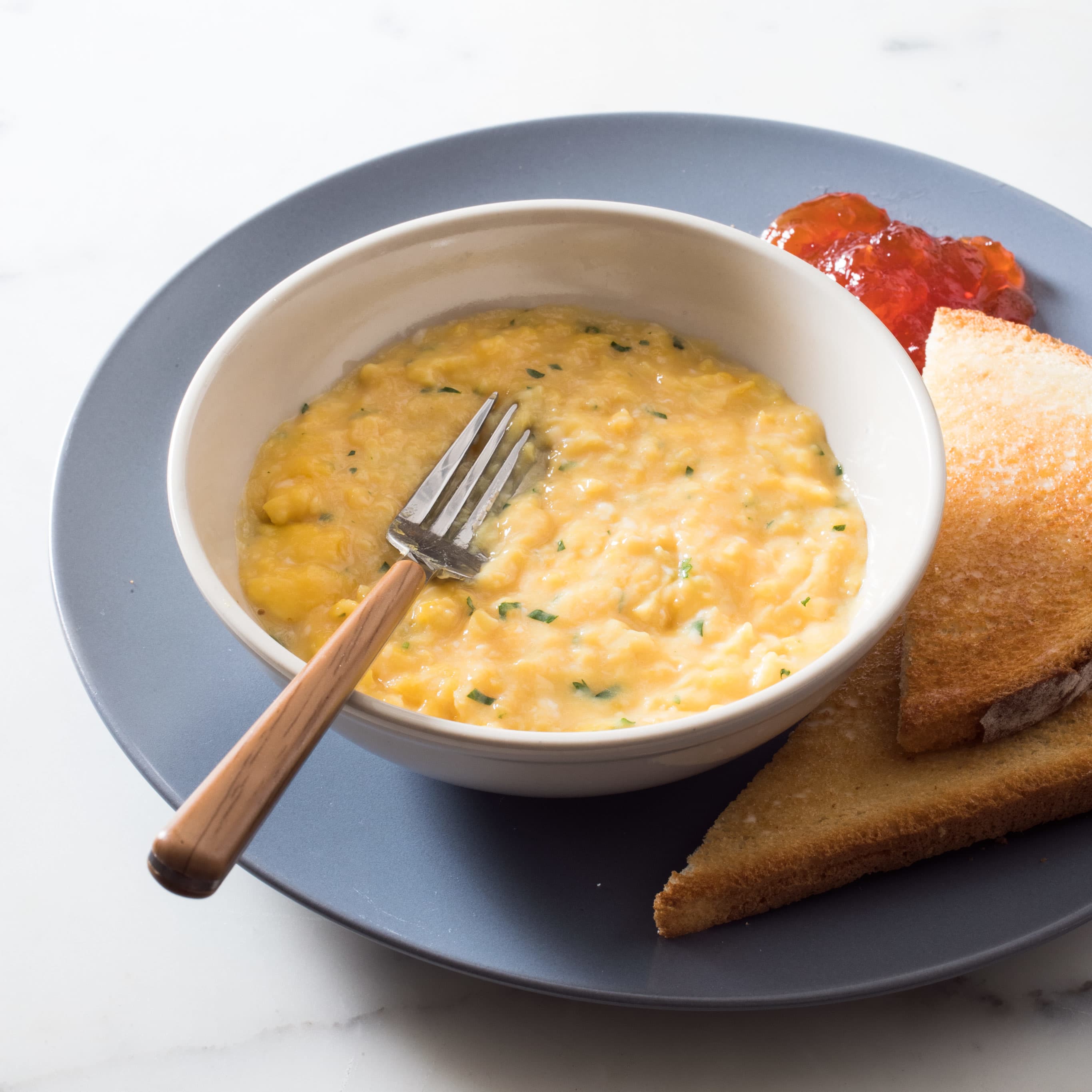 Creamy French Scrambled Eggs Cook s Illustrated