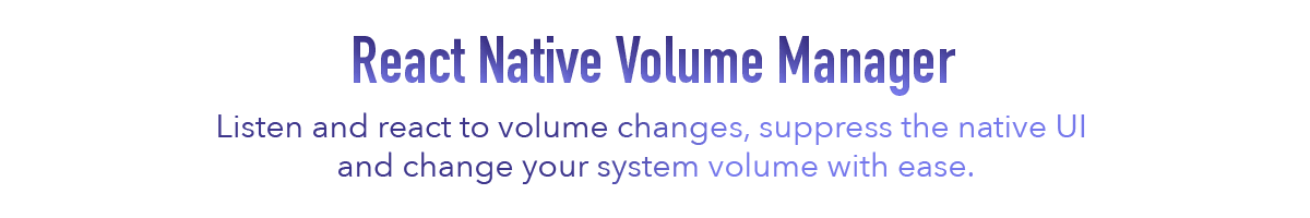 react-native-volume-manager - npm package | Snyk react-native-volume-manager - npm package | Snyk