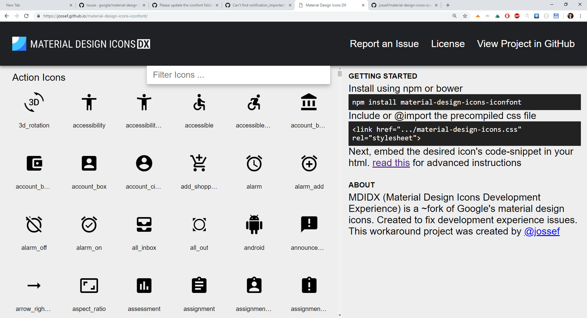 material-design-icons-iconfont - npm package | Snyk