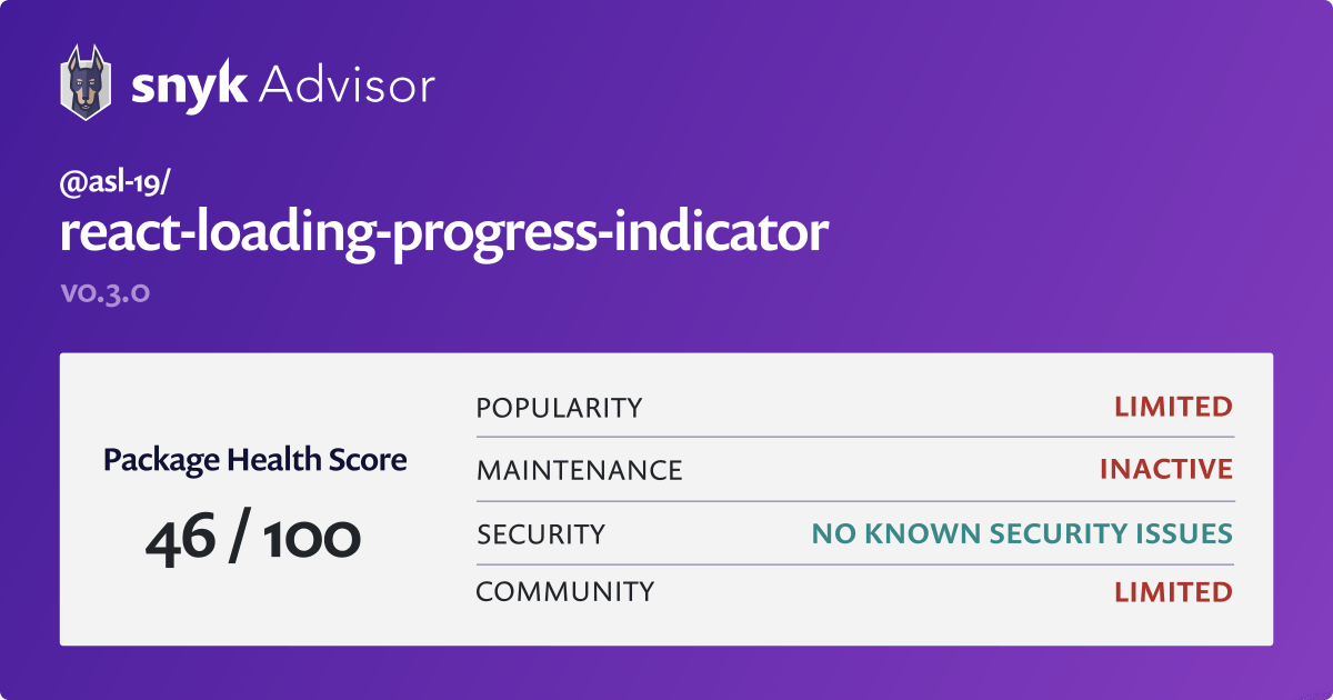 @asl-19/react-loading-progress-indicator - npm package | Snyk @asl-19/react-loading-progress-indicator - npm package | Snyk