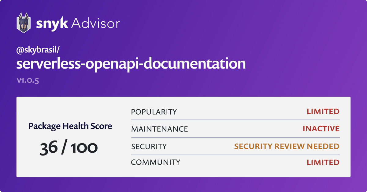 @skybrasil/serverless-openapi-documentation - npm package | Snyk