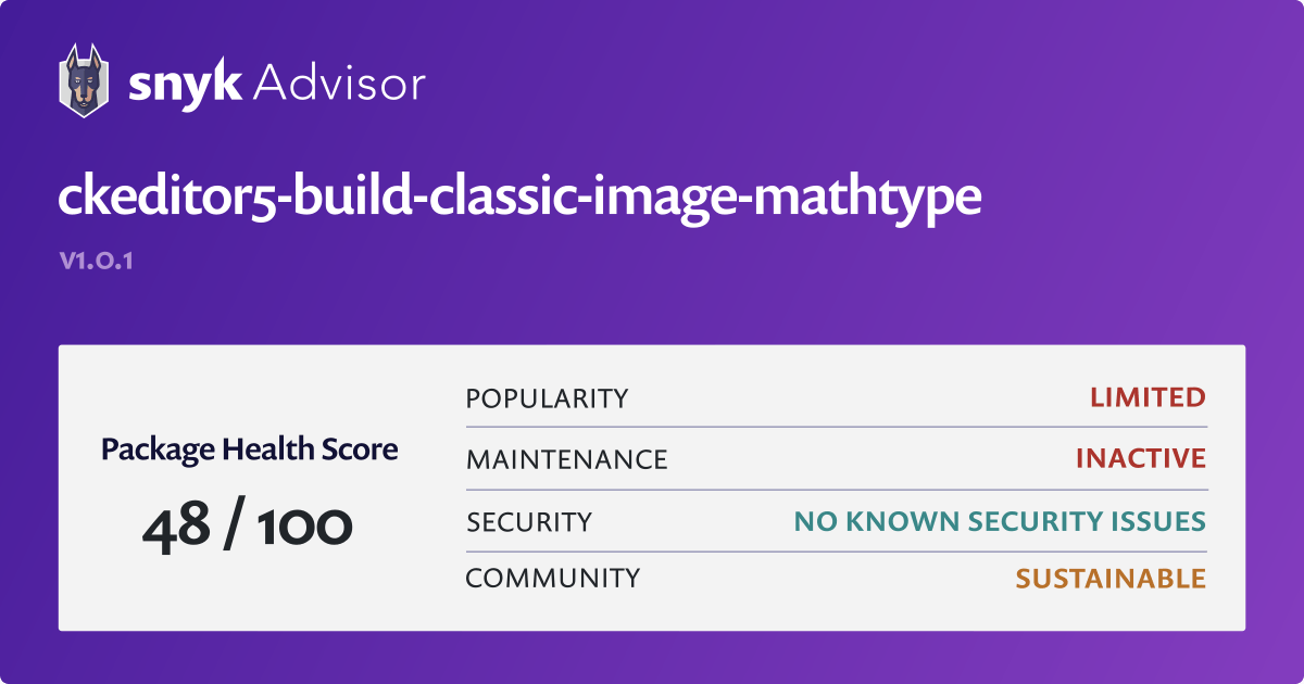 ckeditor5-build-classic-image-mathtype - npm package | Snyk ckeditor5-build-classic-image-mathtype - npm package | Snyk