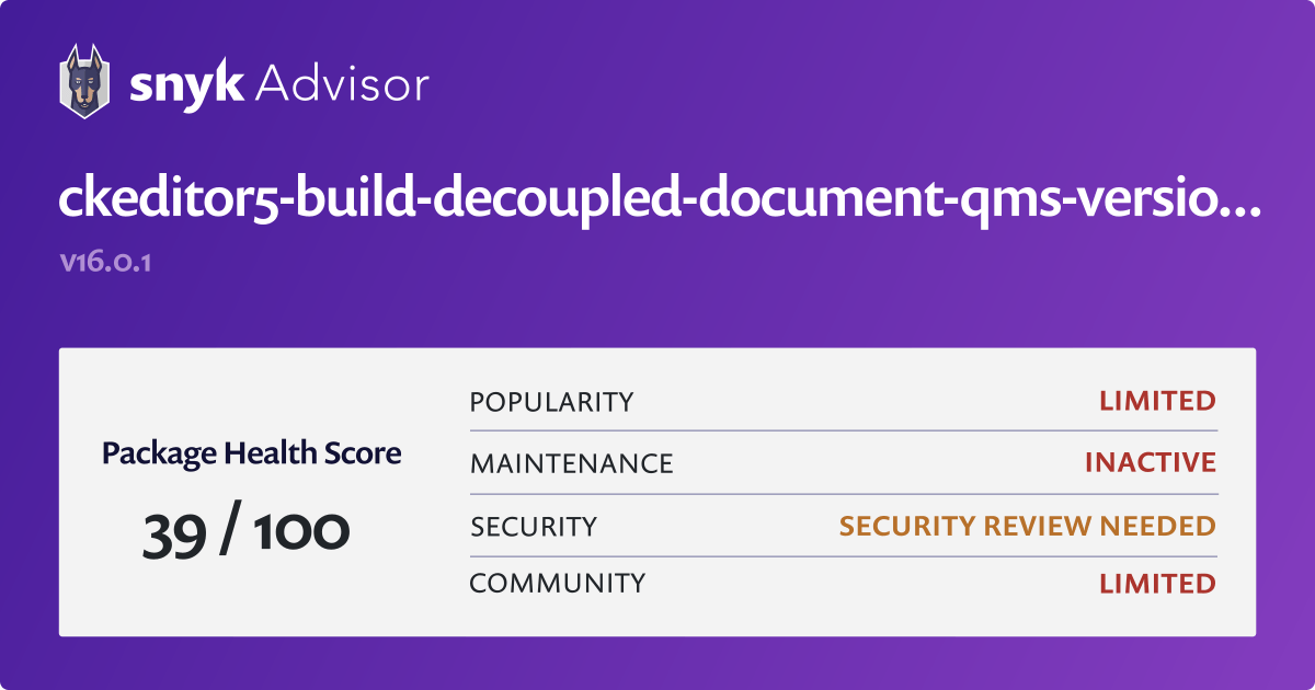 ckeditor5-build-decoupled-document-qms-version - npm package | Snyk ckeditor5-build-decoupled-document-qms-version - npm package | Snyk