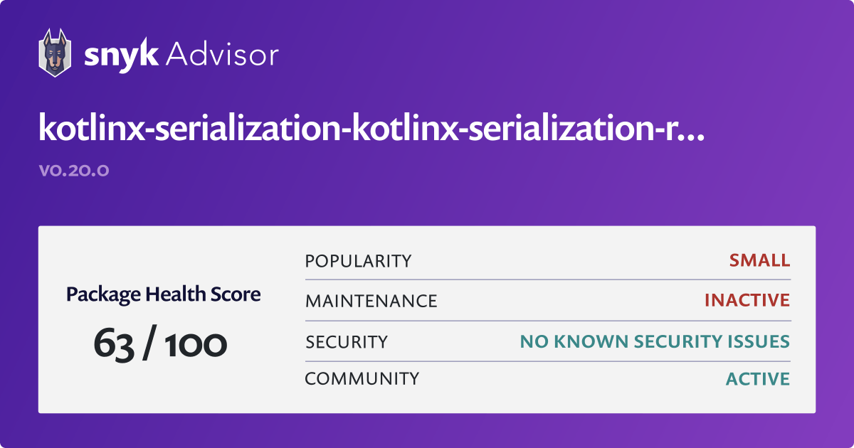 kotlinx-serialization-kotlinx-serialization-runtime - npm package | Snyk kotlinx-serialization-kotlinx-serialization-runtime - npm package | Snyk