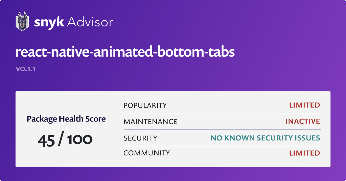 react-native-animated-bottom-tabs - npm package | Snyk react-native-animated-bottom-tabs - npm package | Snyk