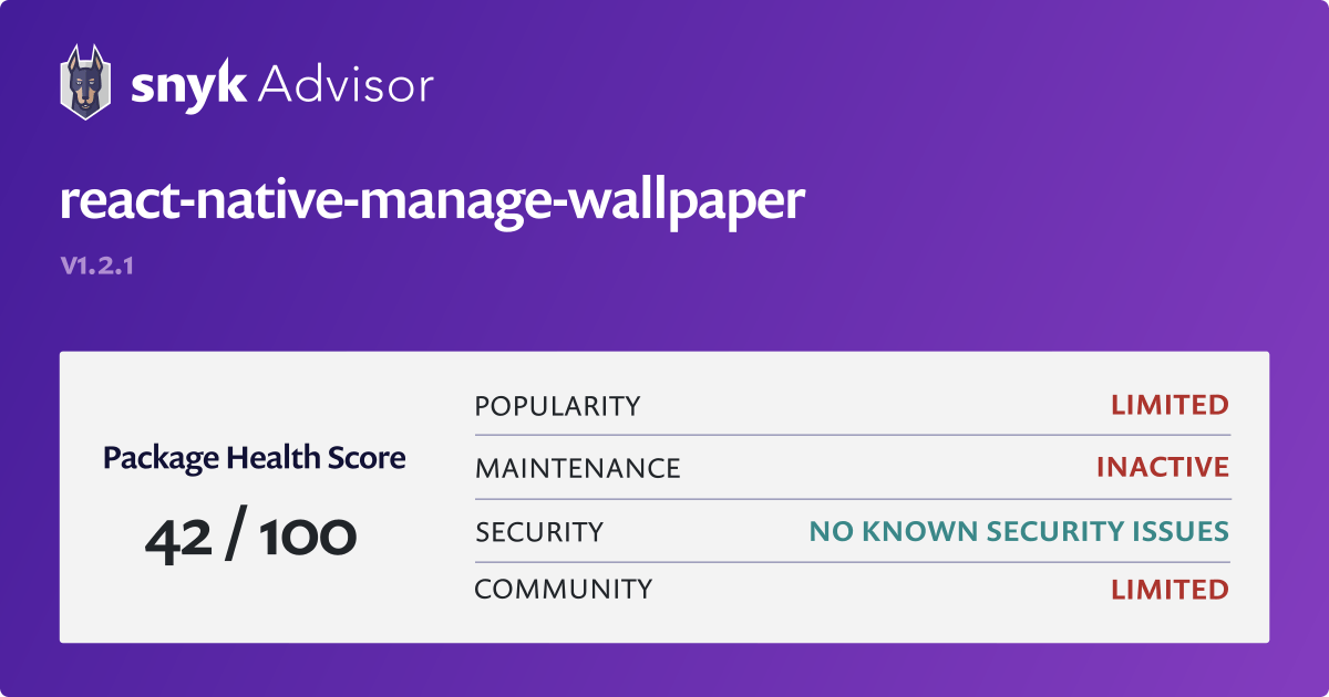 react-native-manage-wallpaper - npm package | Snyk react-native-manage-wallpaper - npm package | Snyk