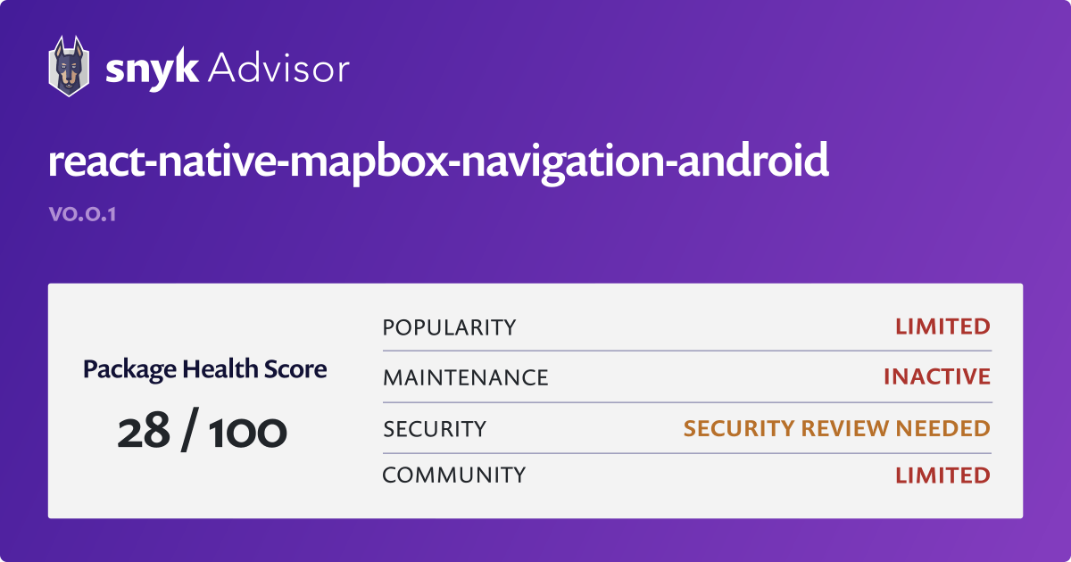 react-native-mapbox-navigation-android - npm package | Snyk react-native-mapbox-navigation-android - npm package | Snyk