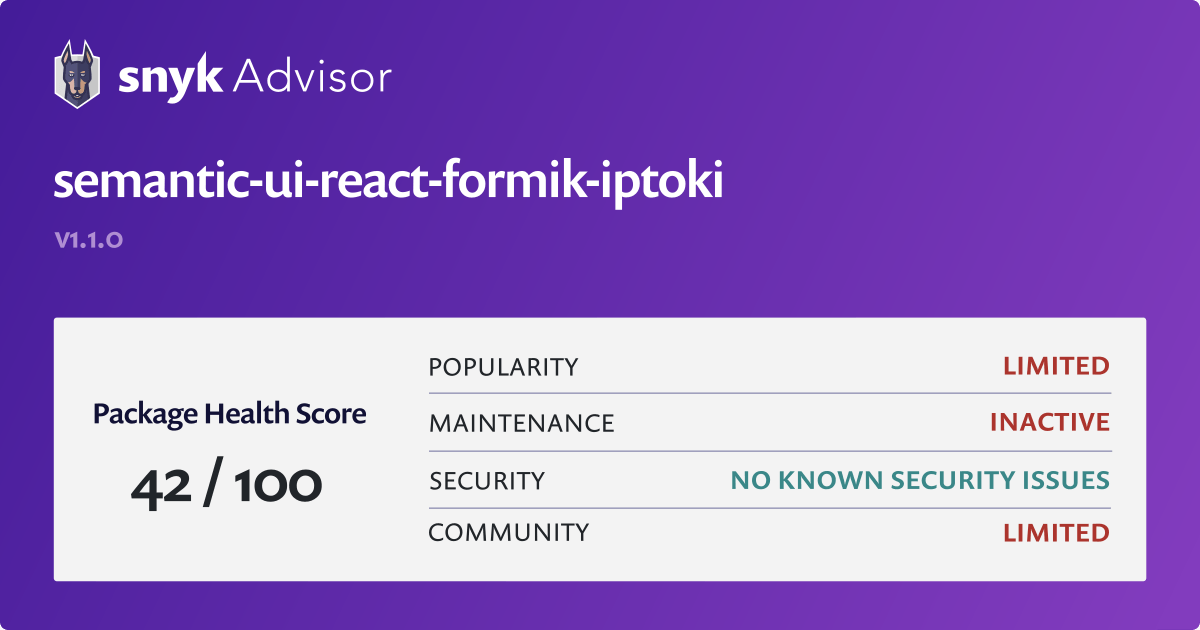 semantic-ui-react-formik-iptoki - npm package | Snyk semantic-ui-react-formik-iptoki - npm package | Snyk