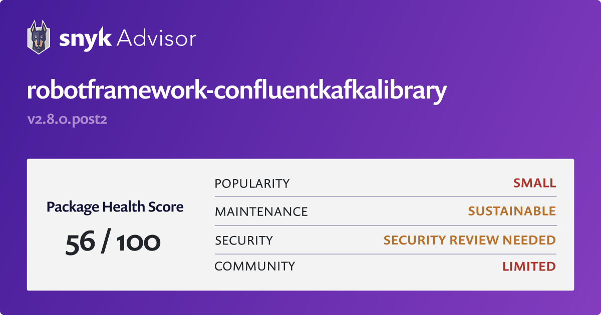 robotframework-confluentkafkalibrary - Python package | Snyk robotframework-confluentkafkalibrary - Python package | Snyk