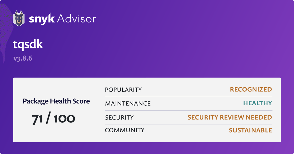 tqsdk - Python Package Health Analysis | Snyk