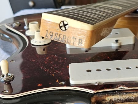 Joel's Vintage Guitars | Fender Jazzmaster 1968 Sunburst Block Inlays w ...