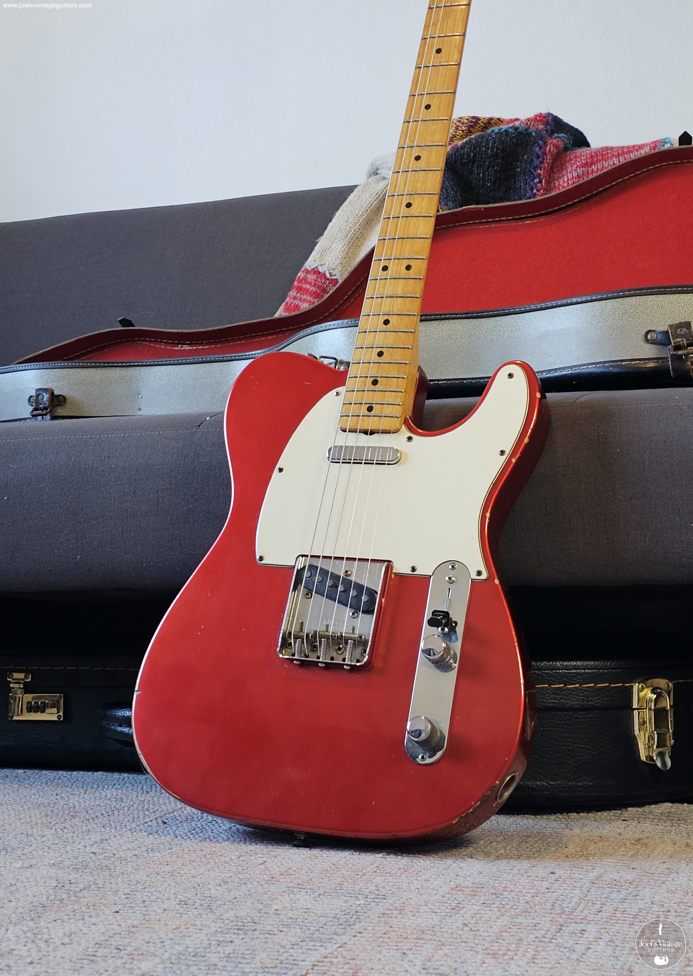 Joel's Vintage Guitars | Fender Telecaster 1966 Candy Apple Red w Maple ...