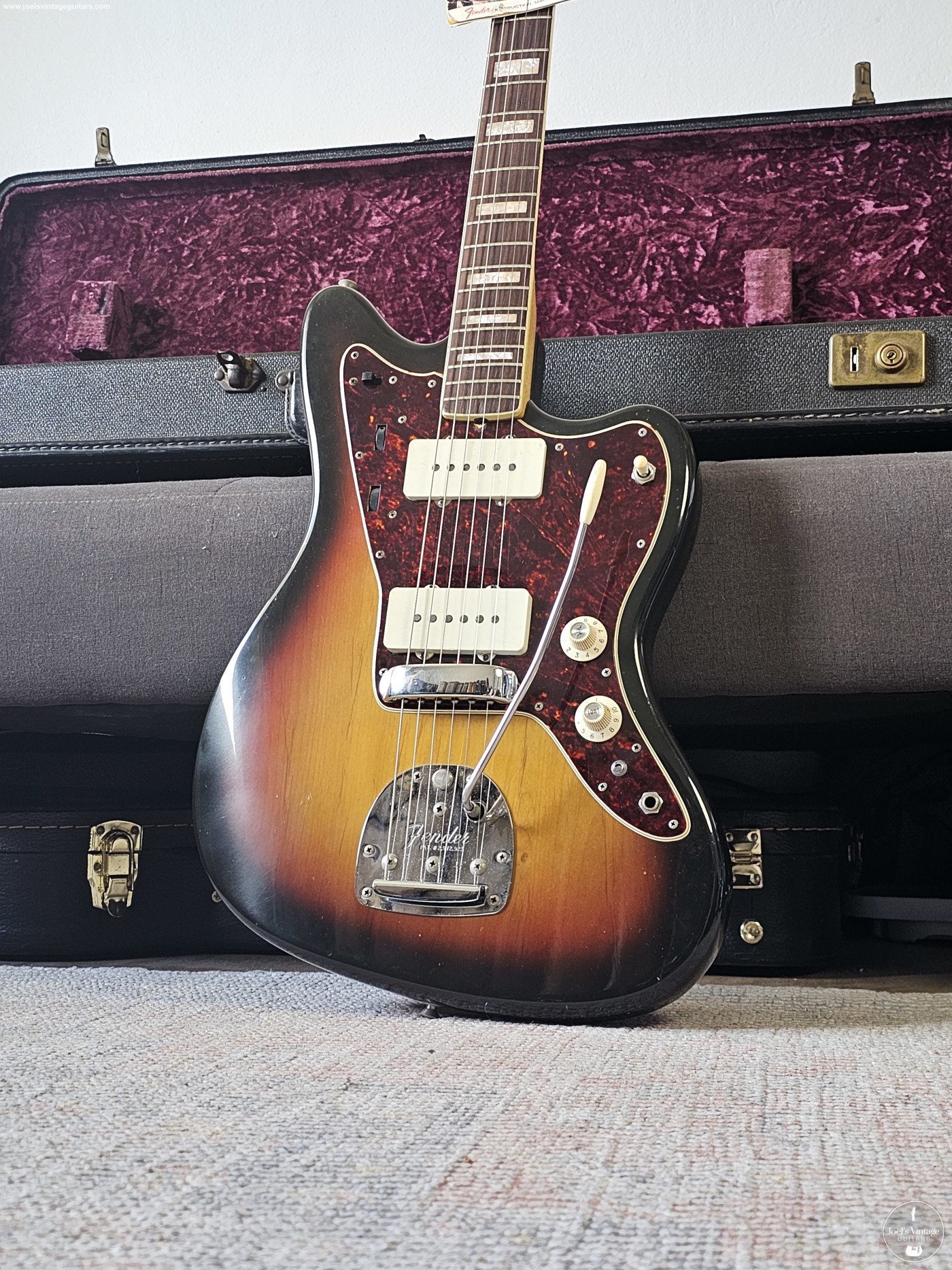 Joel's Vintage Guitars | Fender Jazzmaster 1968 Sunburst Block Inlays w ...