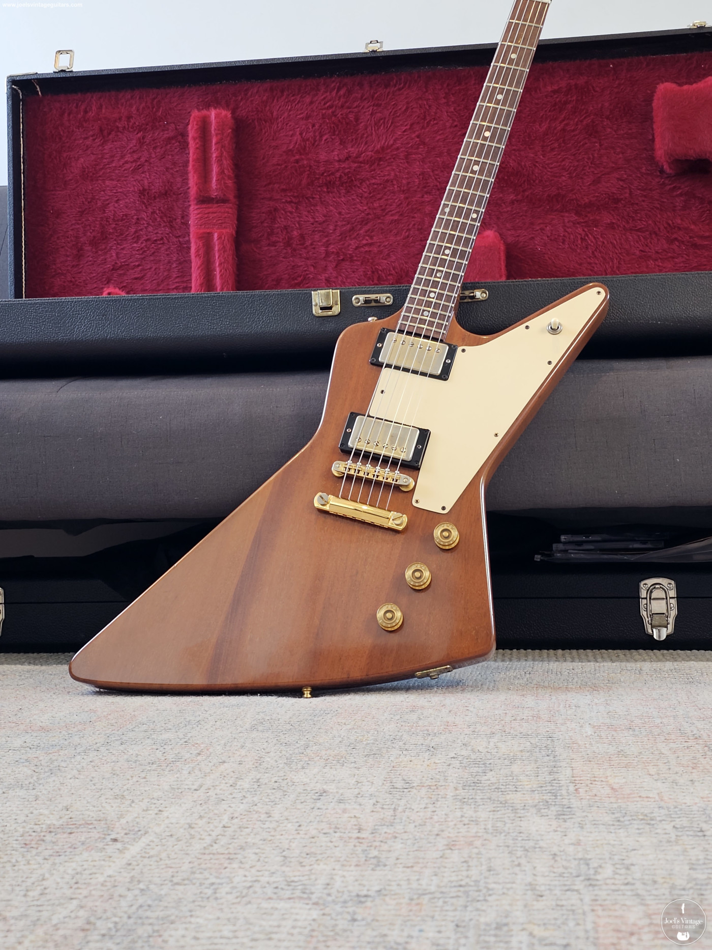 Joel's Vintage Guitars | Gibson Explorer 1981 Refinish Natural
