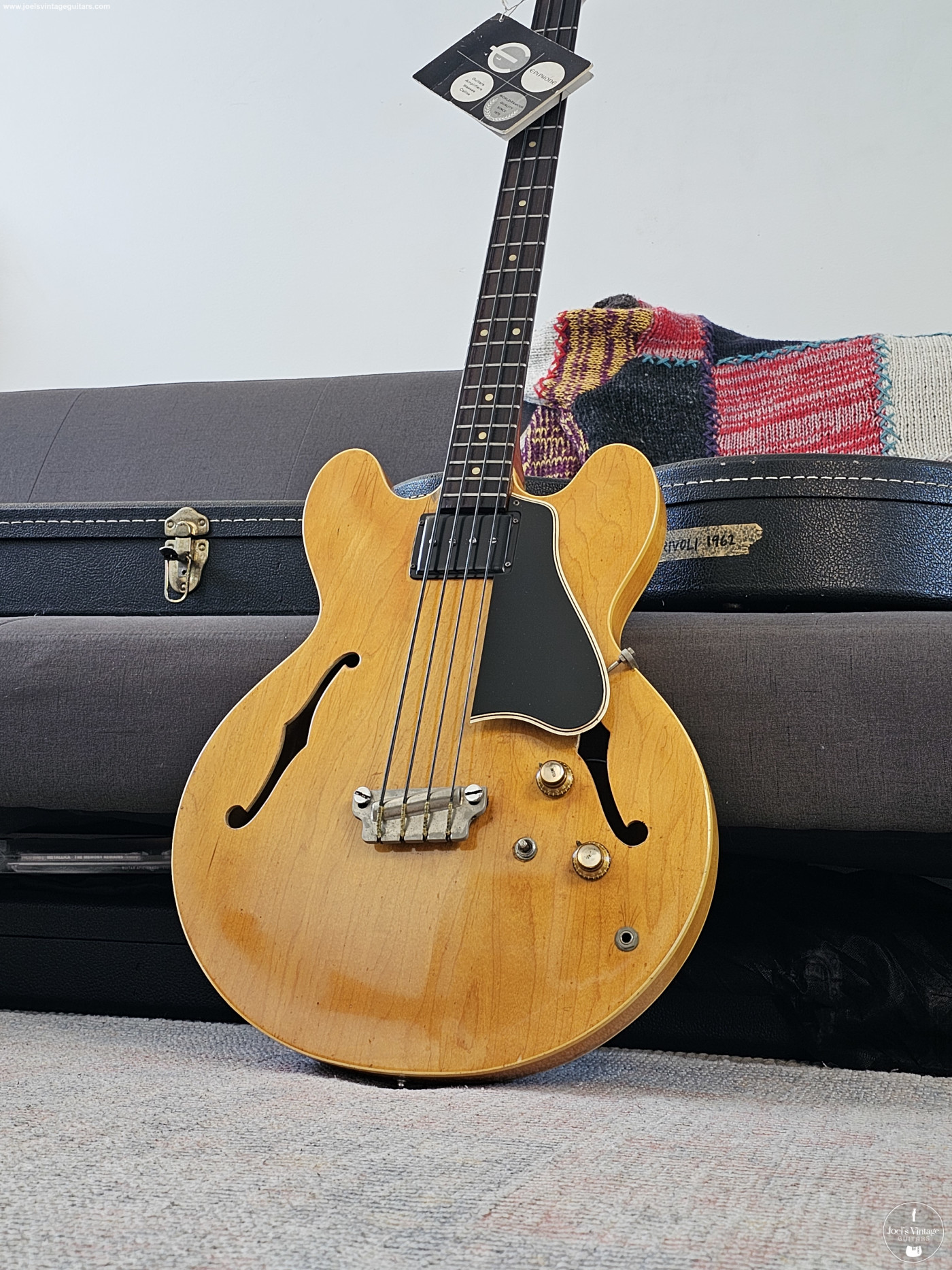Joel's Vintage Guitars | Epiphone Rivoli Bass 1962 Blonde