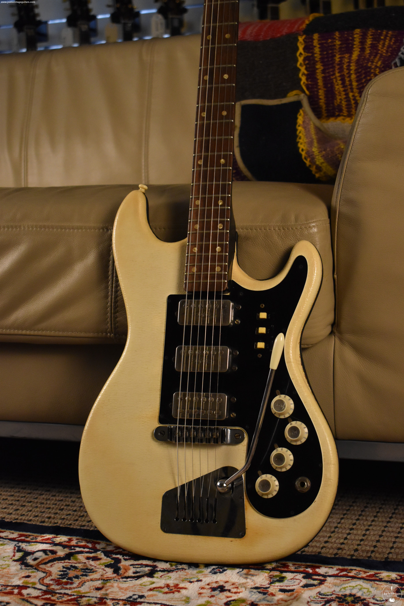 Joel's Vintage Guitars | Hofner Galaxie 173 c. 1964 White Vinyl