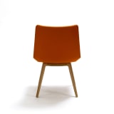 November Guest Chair with Wood Base