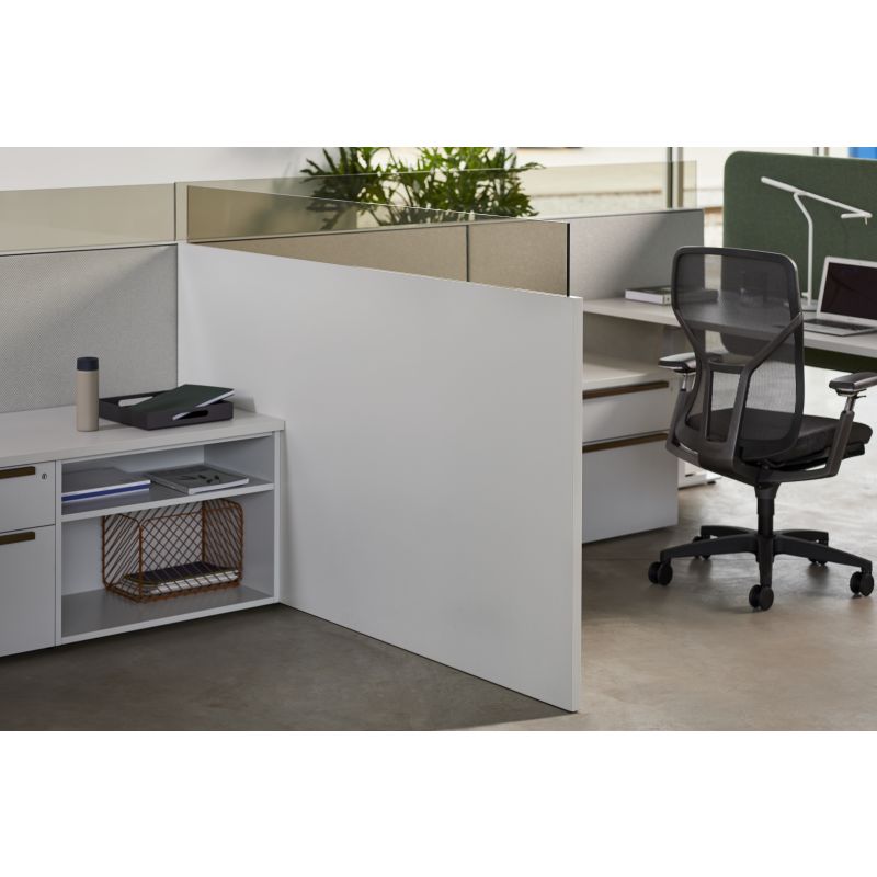 Stride Workstations with Metal Storage | Systems | Allsteel