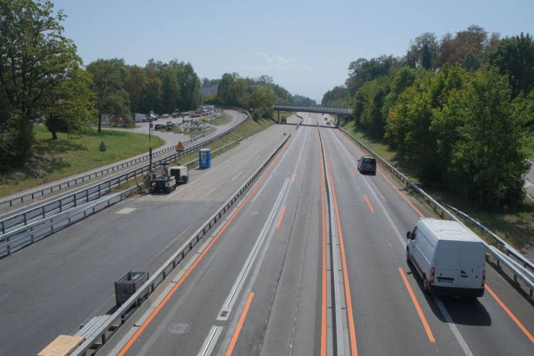 Verkehrsinformation A6 Muri BE – Ostring - Sperrungen wegen der Baustelle