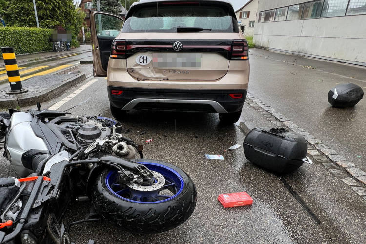 Frasnacht TG - Motorradfahrer bei Unfall schwer verletzt