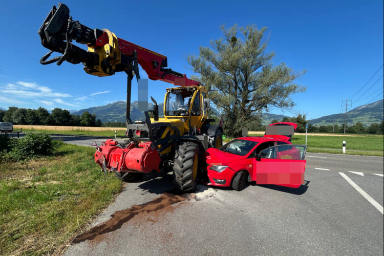 Schellenberg/Schaan FL – Zwei Unfälle - drei Verletzte
