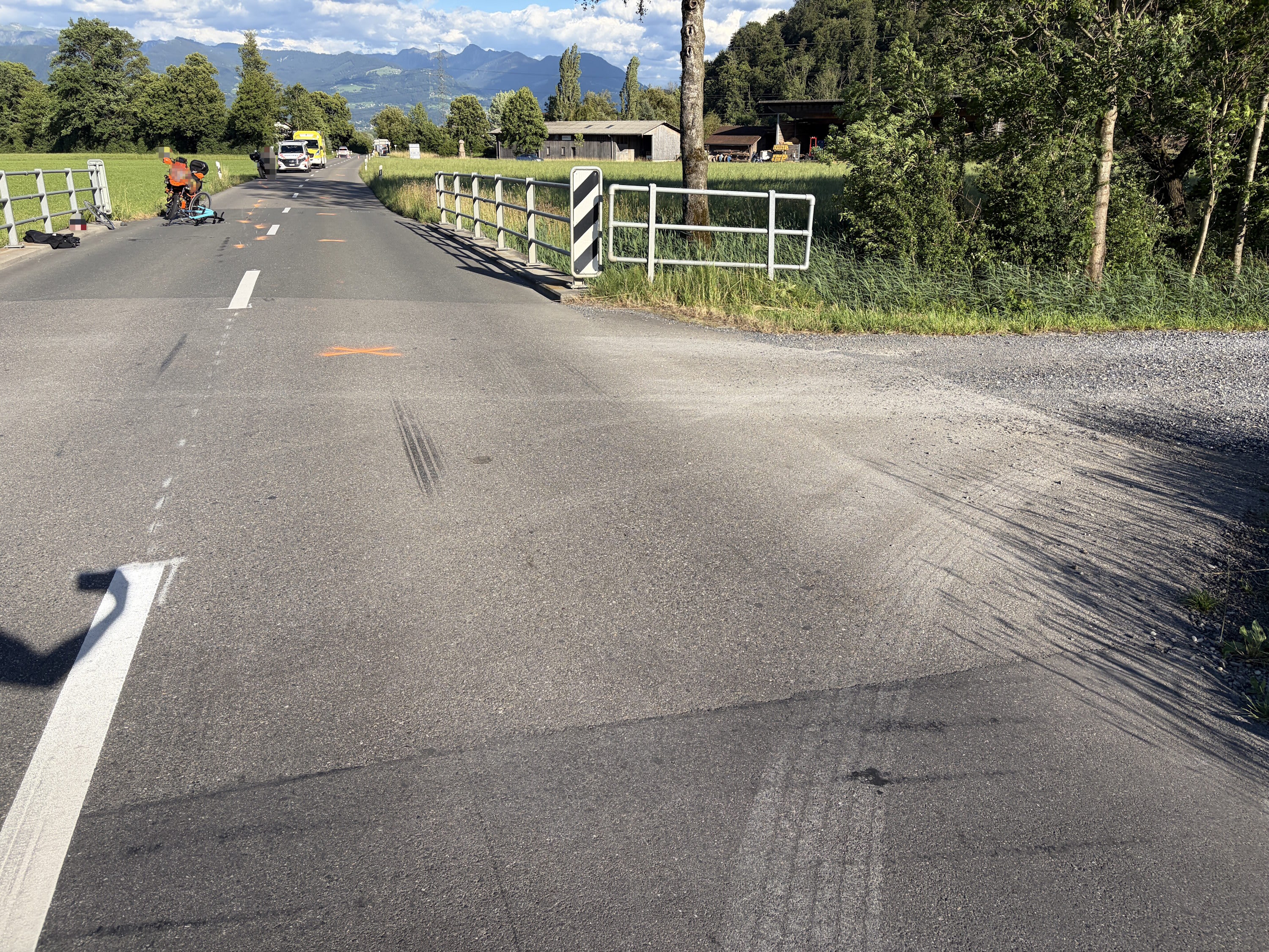 Altstätten SG – Rega-Einsatz nach Unfall