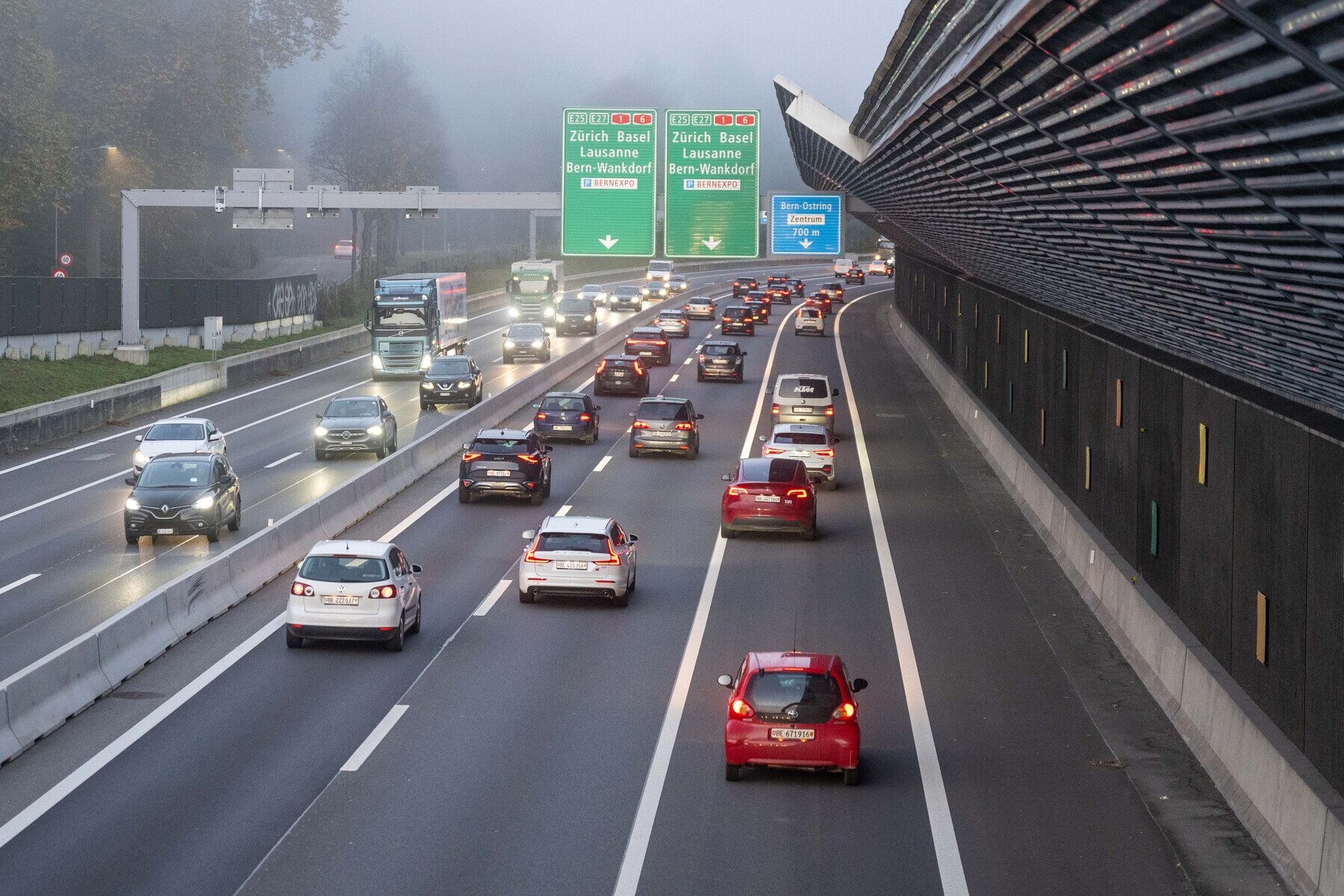 A6 Bern – Sperrung Anschluss Ostring