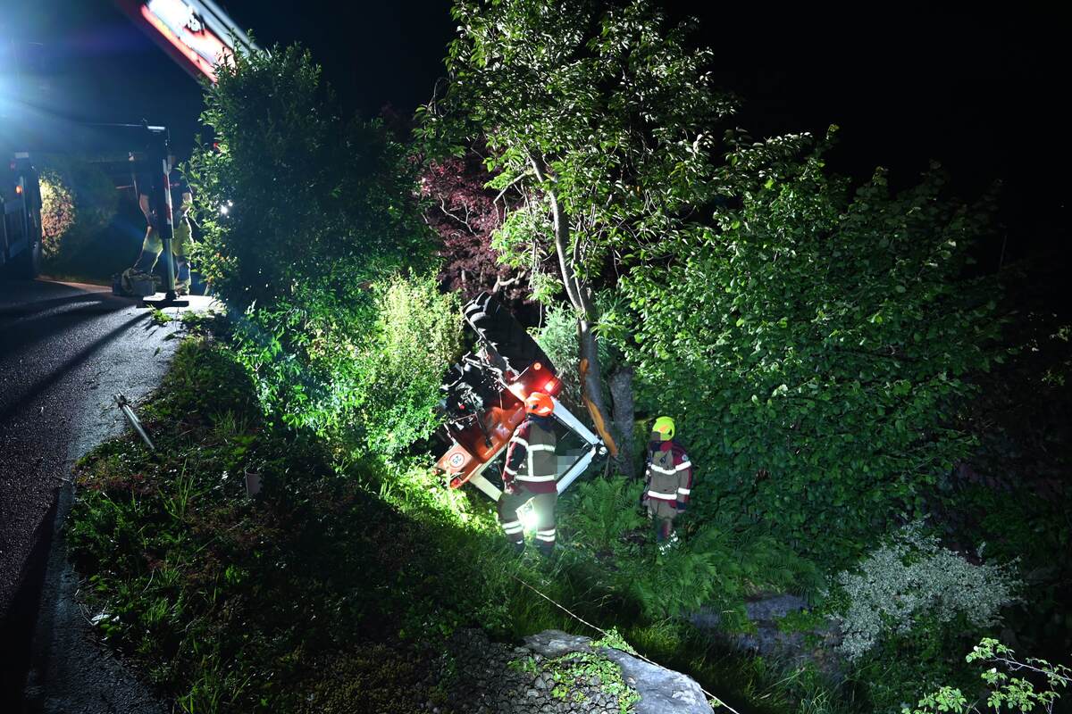 Selbstunfall mit Traktor in Grabs SG – 17-Jähriger in fahrunfähigem Zustand unterwegs