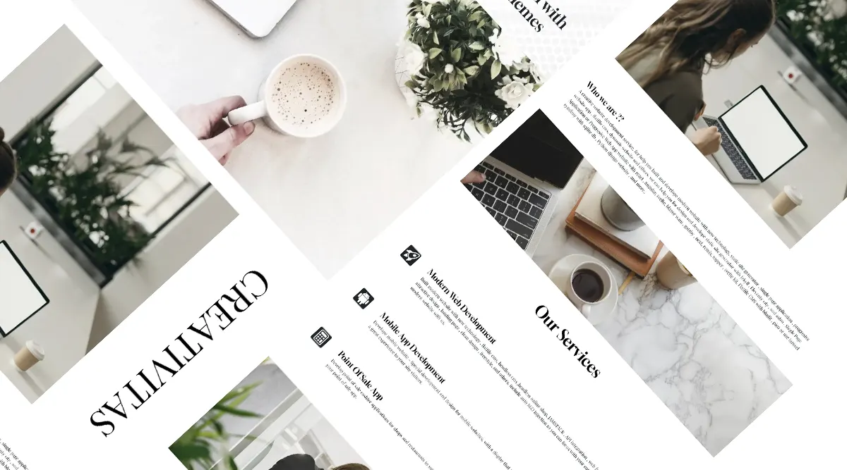 Creative Agency Clean Minimalist Design