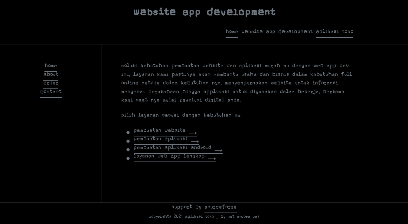 Developer web themes template