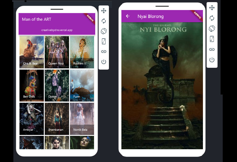 Photo gallery flutter dart themes template