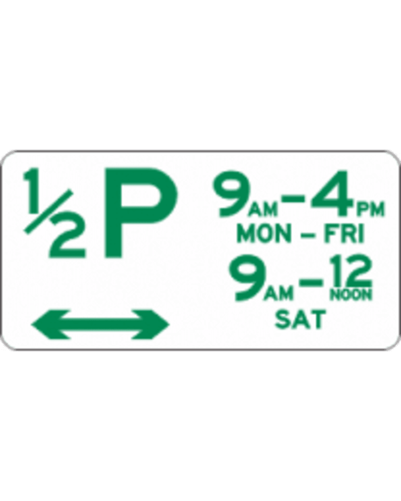 R5-16 1/2 Parking 225x450mm