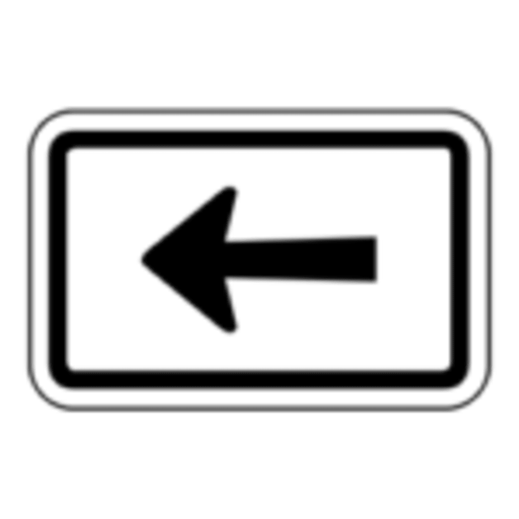 G8-2-1A Route Arrow (L/R) Guide Sign 310x200mm