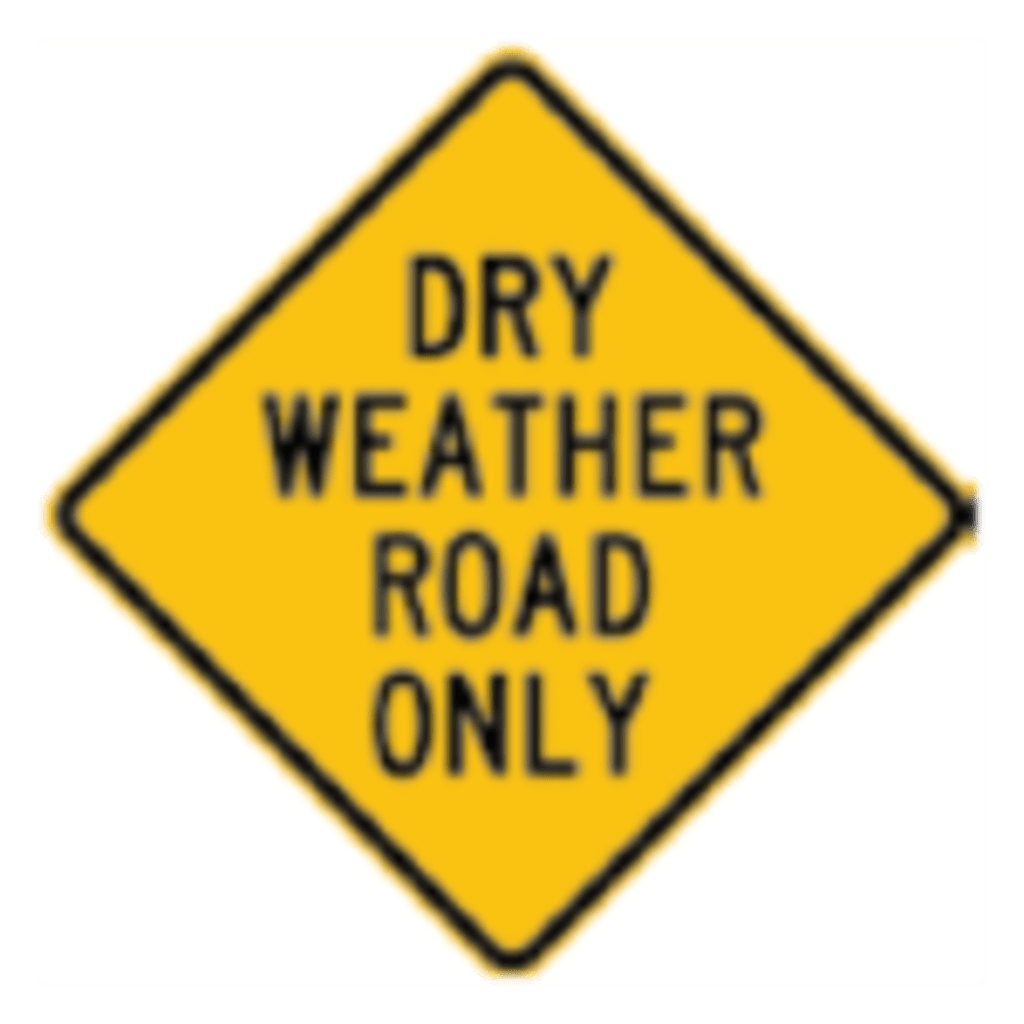 W-DWROC Dry Weather Road Only 900x900mm