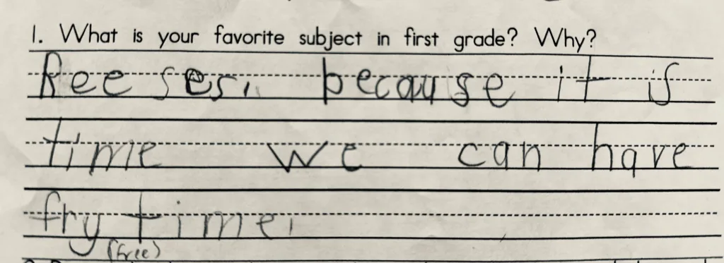 The Stages of Spelling Development