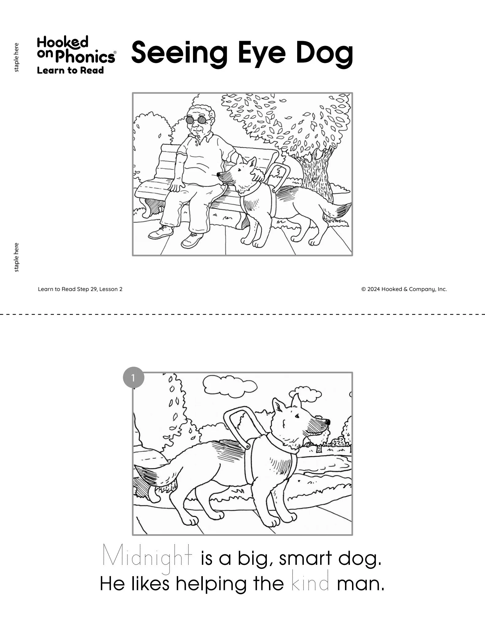 IGH-IND Words Comprehension Story: Seeing Eye Dog | Hooked on Phonics