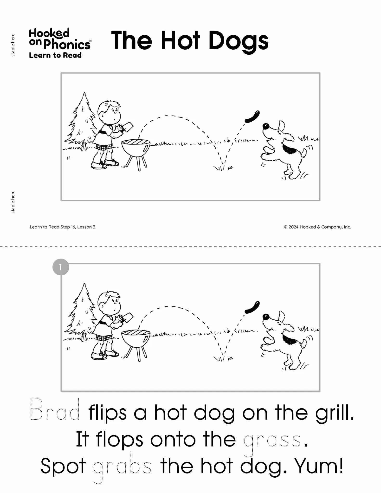 CR-GR Words Comprehension Story: Hot Dogs