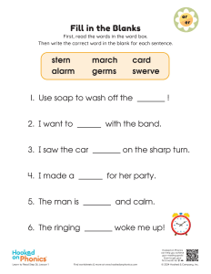 R Controlled Vowels | Hooked on Phonics