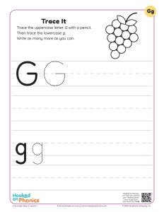 Letter G Resources | Hooked on Phonics