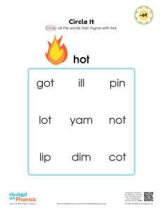 Short O Words | Hooked on Phonics