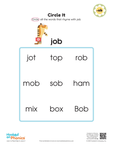 Short O Words | Hooked on Phonics