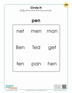 Short E Words | Hooked on Phonics