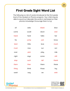 Worksheets | Hooked on Phonics