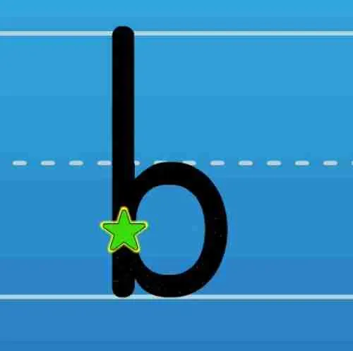 Learn to Trace Lowercase Letter B Video | Hooked on Phonics