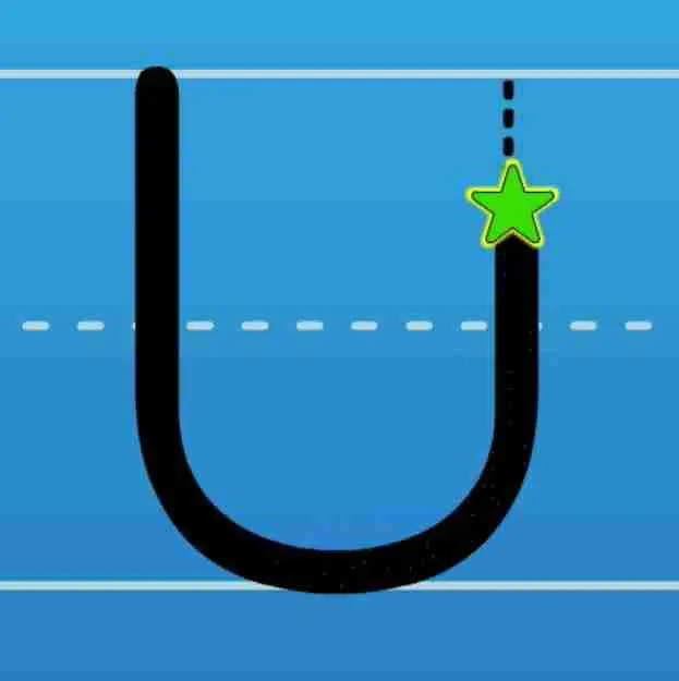 Learn to Trace Capital Letter U Video | Hooked on Phonics