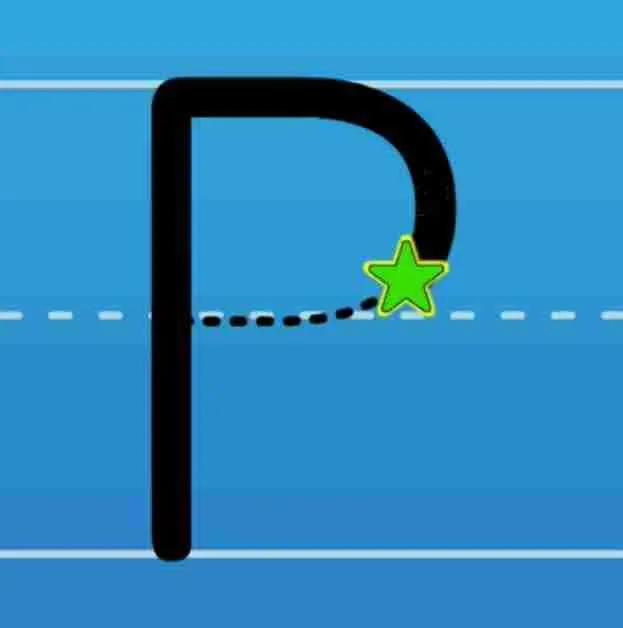 Learn to Trace Capital Letter P Video | Hooked on Phonics