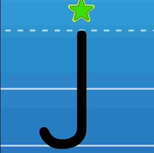 Learn to Trace Lowercase Letter J Video | Hooked on Phonics