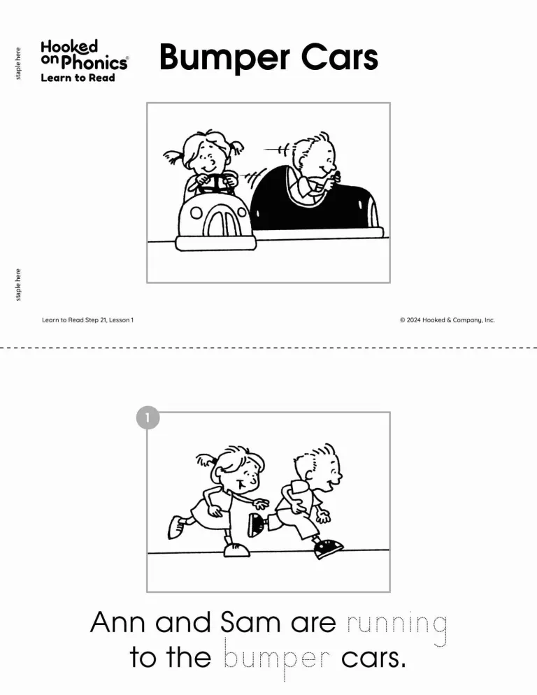 ING-ER Words Comprehension Story: Bumper Cars | Hooked on Phonics