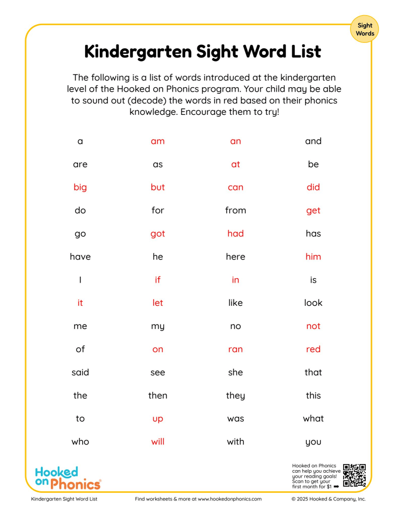Sight Words | Lists, Tips & Activities